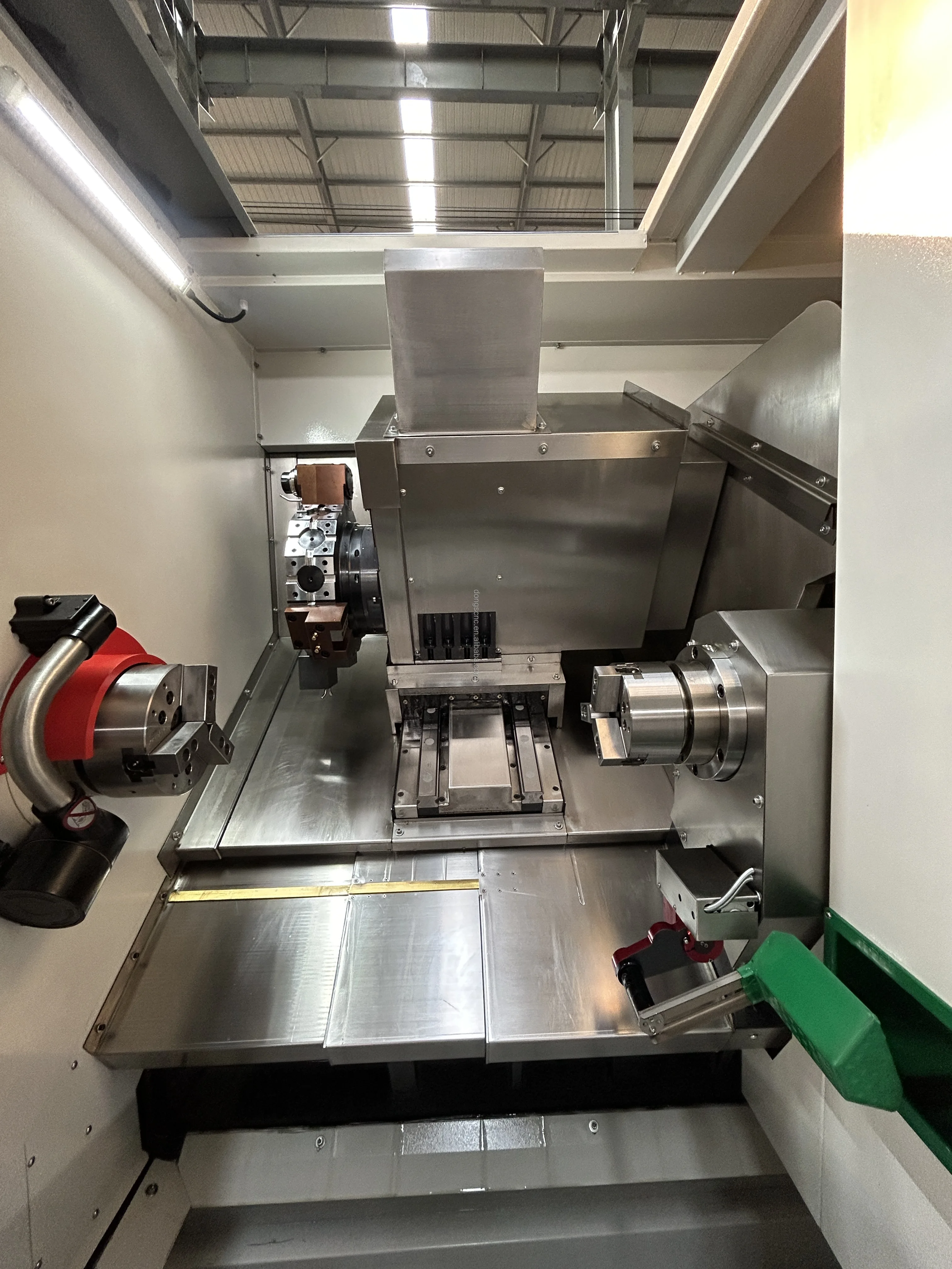 Dongs Lathe Manufacturer Inclined Bed Dual Spindle Cnc Lathe Cnc Turning Dual Spindle Machine ...