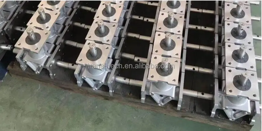 Precision 6 to 1 Spiral Helical Bevel Gearbox - Customizable Support