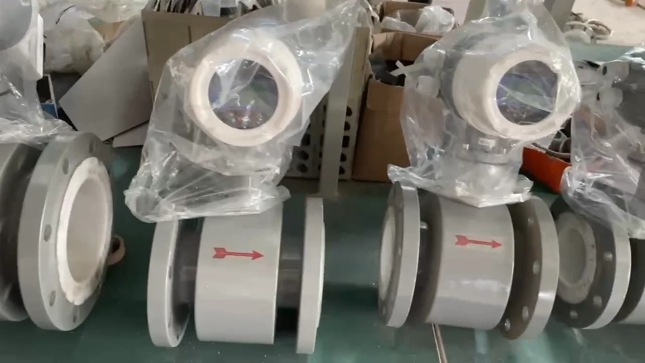 Dn65 4-20ma Pulse Cement Water Concrete Grout Cement Slurry Electromagnetic Flow Meter With Lcd ...