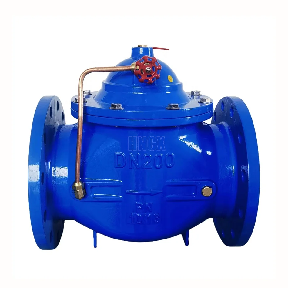 Trench hydraulic control valve ductile iron water conservancy flow ...