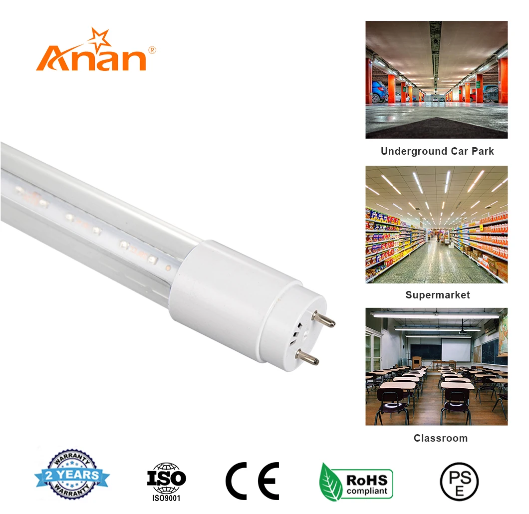 8ft T8 3000-6500k 2400mm G13 Led Fluorescent Tube - Buy 8ft Led Tube Light,T8 Fluorescent Tube ...