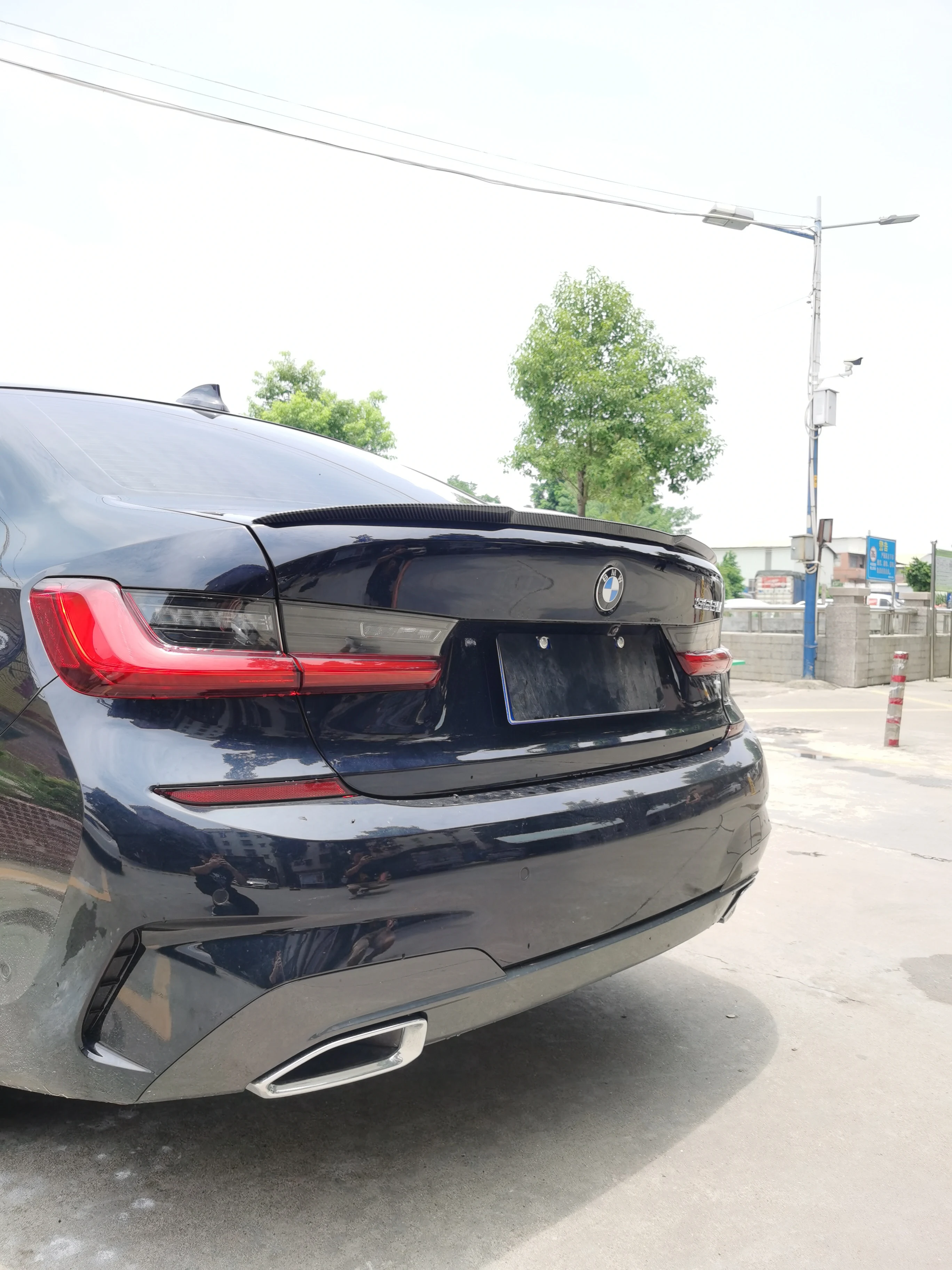 Universal Spoiler 125 Cm Pu Carbon Fiber Spoiler For Bmw 3 Series G20 ...