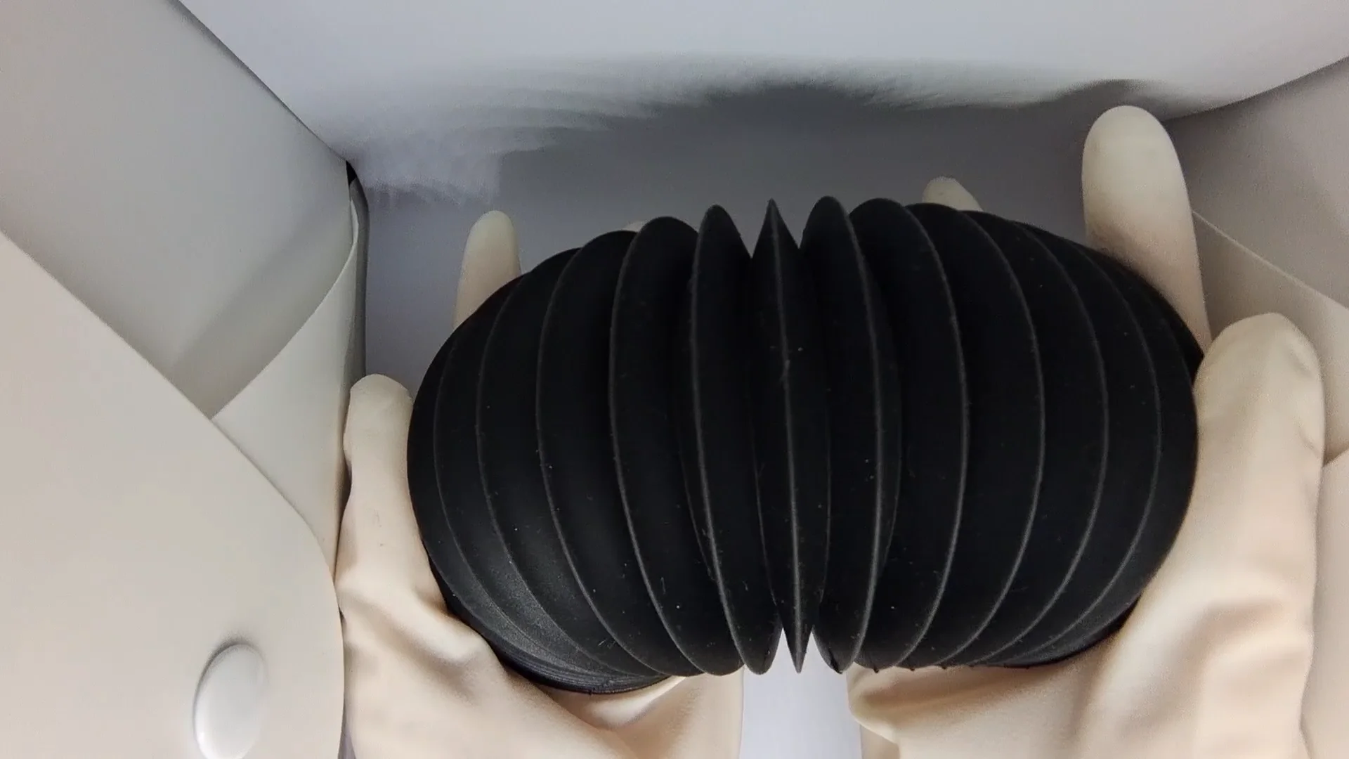 Silicone Rubber Bellows Flexible Corrugated Moulded Bellow Rubber Round ...