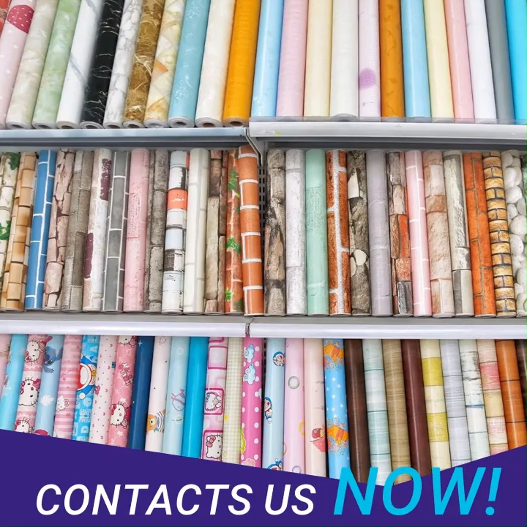 Udk Pvc 45cm Luxury Black Geometric Peel & Stick Wall Paper Decorative ...