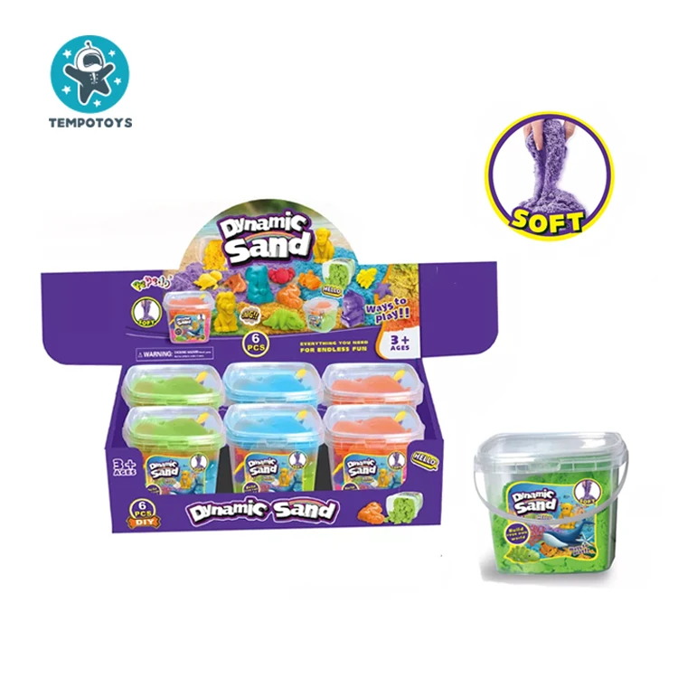 Tempo Toys New Children Diy Dynamic Sand Clay Magic Toy Educational ...