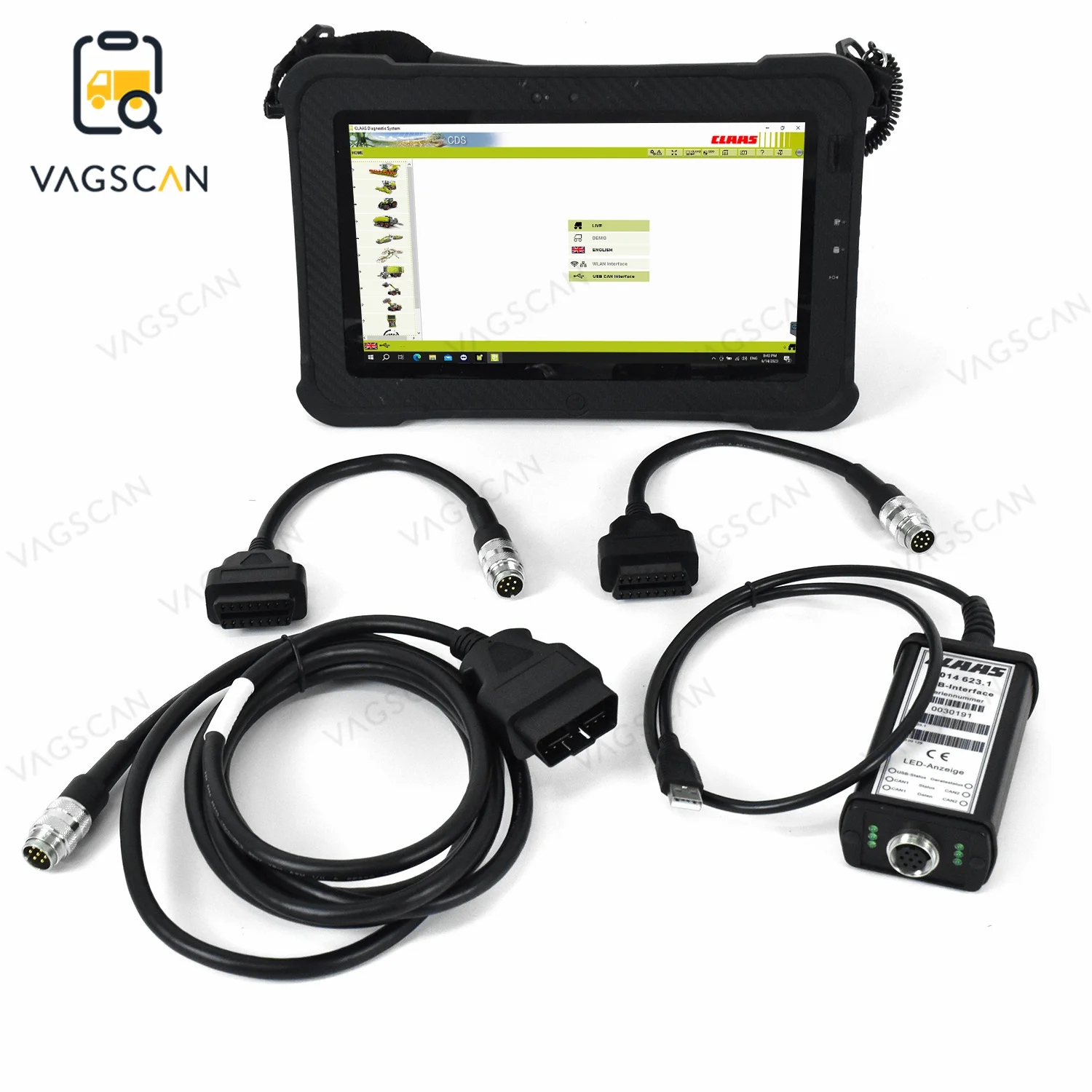 Truck Diagnostic Tool Interface For Claas +manual + Spare Parts ...