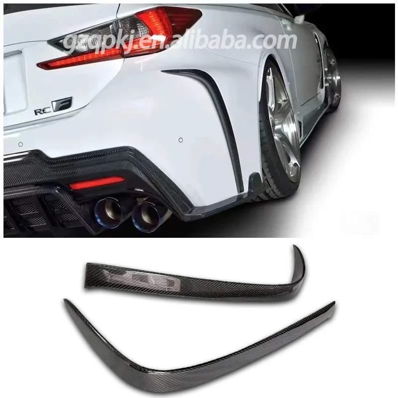 Rear Bumper Carbon Fiber Rear Spoiler Rear Blade Tuyere Trim For Lexus ...