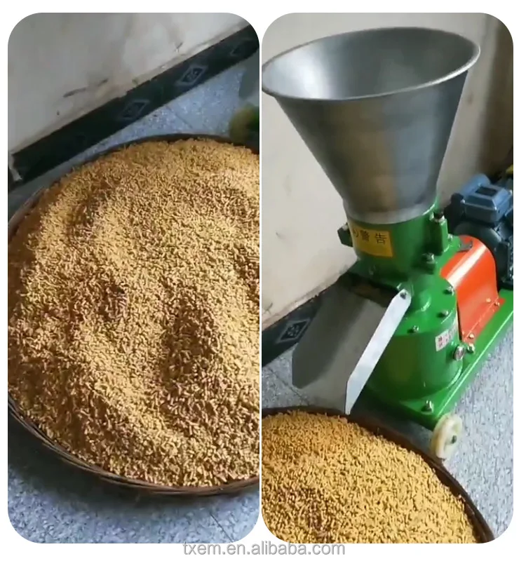 Mini Feed Pellet Farm Diesel Engine Poultry Stock Feed Palletizer ...