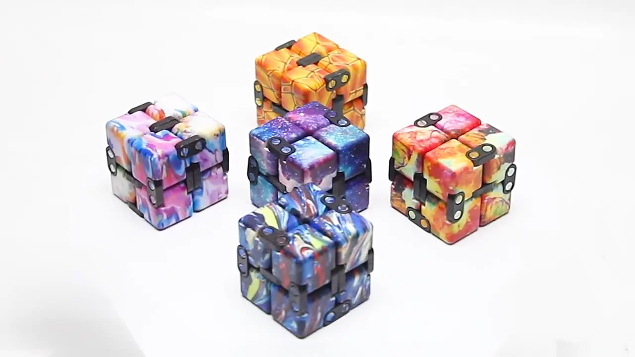 Sensory Tool Fidgeting Game For Kid And Adults Cool Mini Infinity Cube ...
