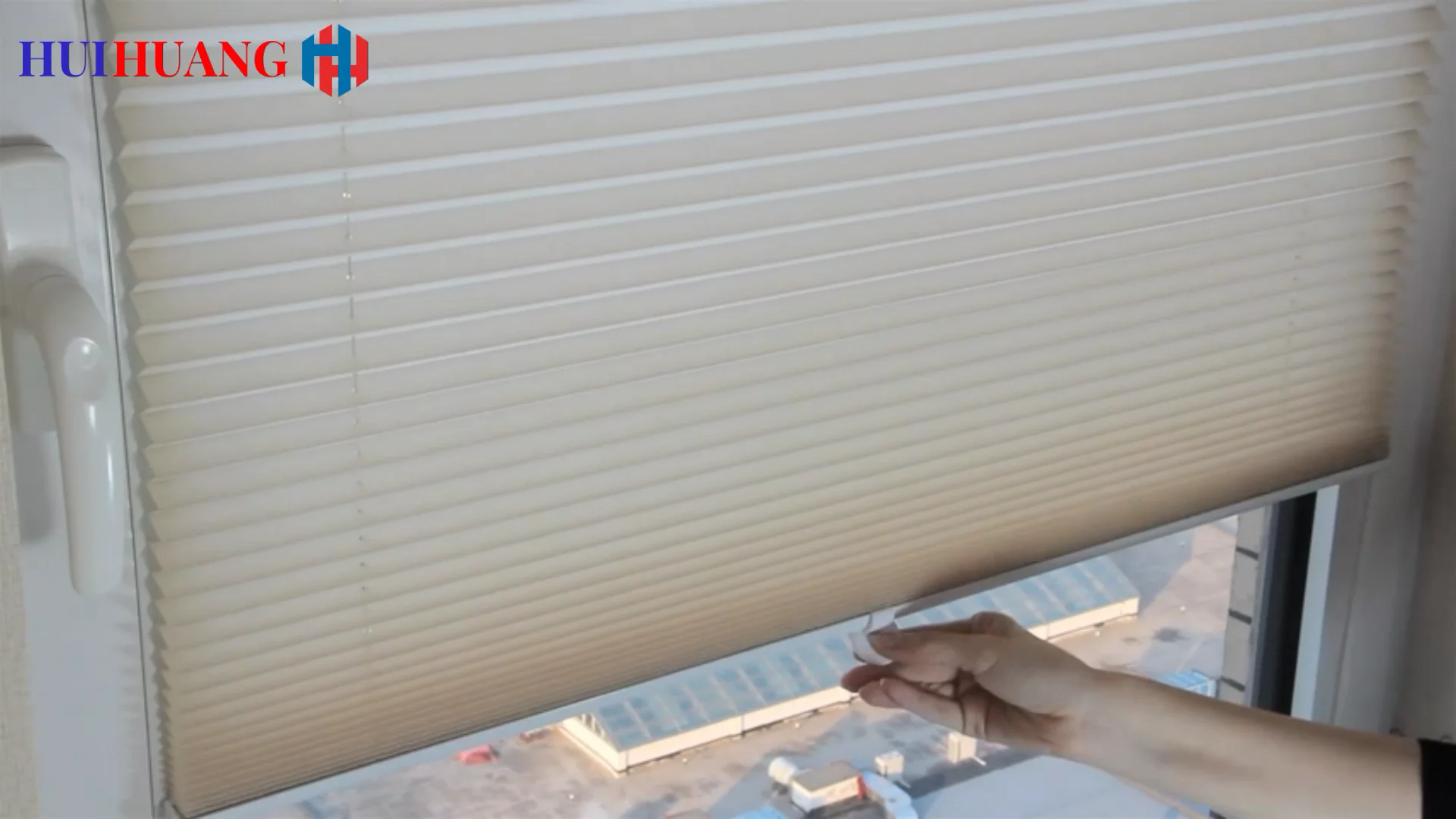 Light Filtering Temporary Pleated Paper Blinds Shade Retractable ...