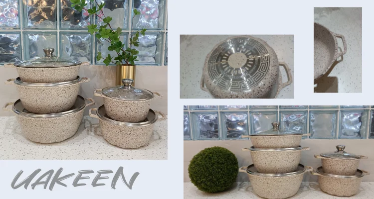 Wholesale Cast Iron Aluminum Granite Cookware Sets 10pcspanelas ...