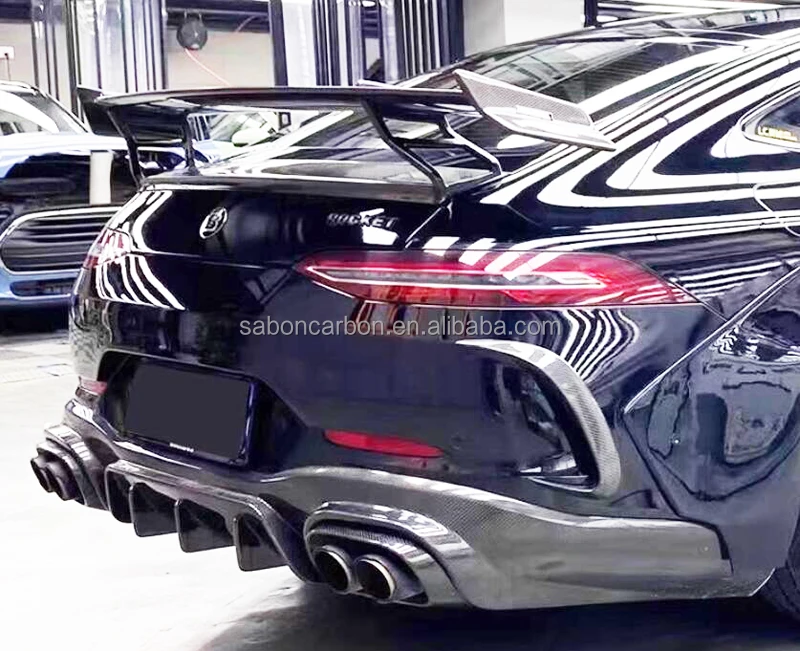 Mercedes Benz Amg Gt50 Gt53 Gt63 Carbon Fiber Rear Spoiler Wing, Double ...