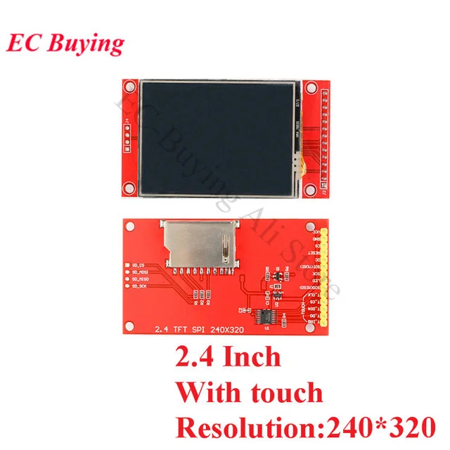 2.4 Inch 240*320 Spi Screen Ili9341 Driver Ic Lcd Display Module - Buy ...