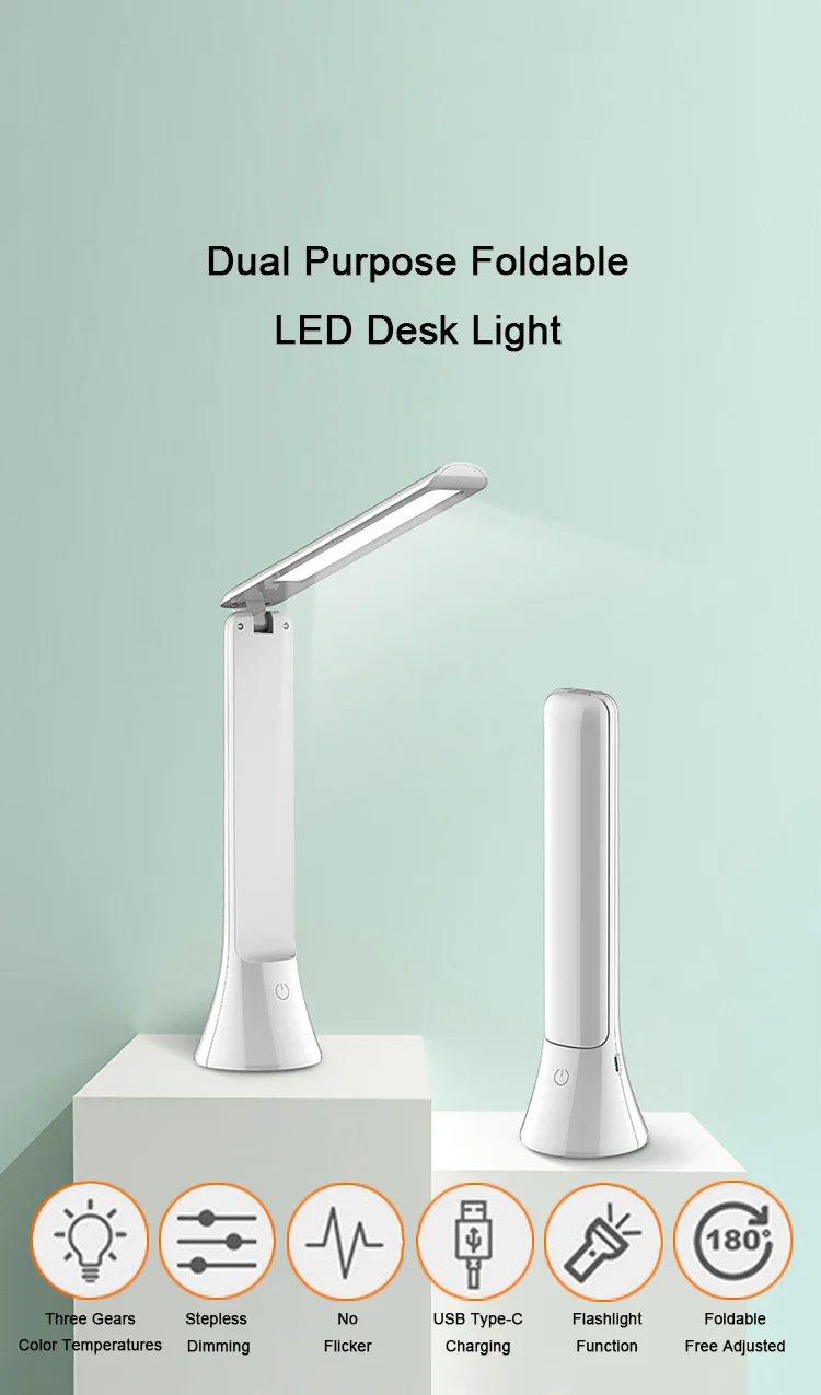 Multi-function Led Foldable Desk Lamp 5v Portable Usb Mini Reading ...