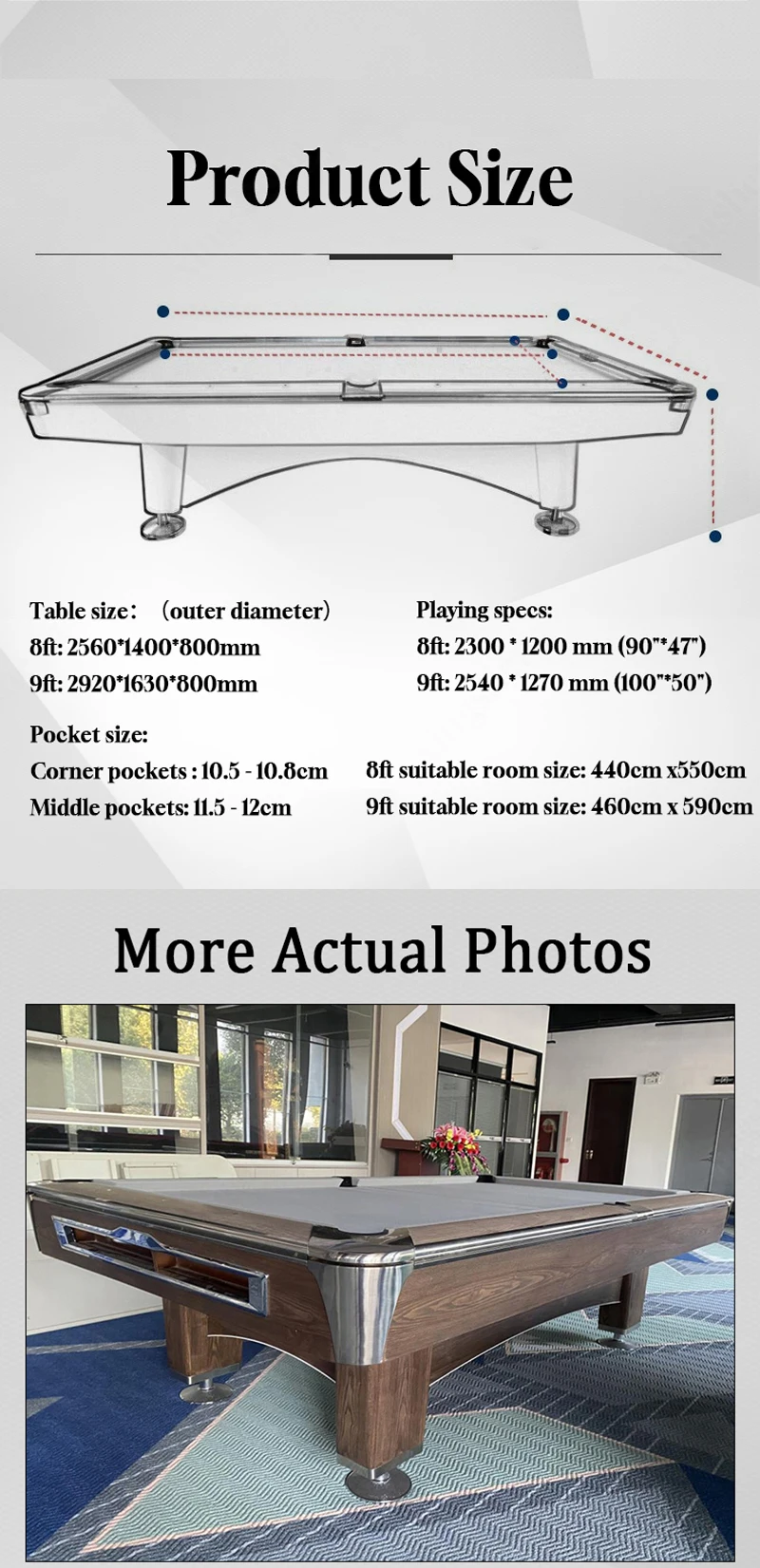 2024 New Style Professional Tournament Standard 9 Ball Pool Billiard ...