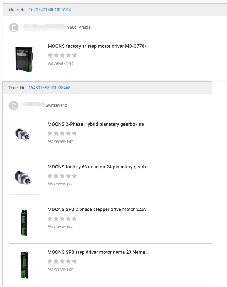 MOONS SR2 Stepper Motor Driver - 50W, 2-Phase, 12-48 VDC