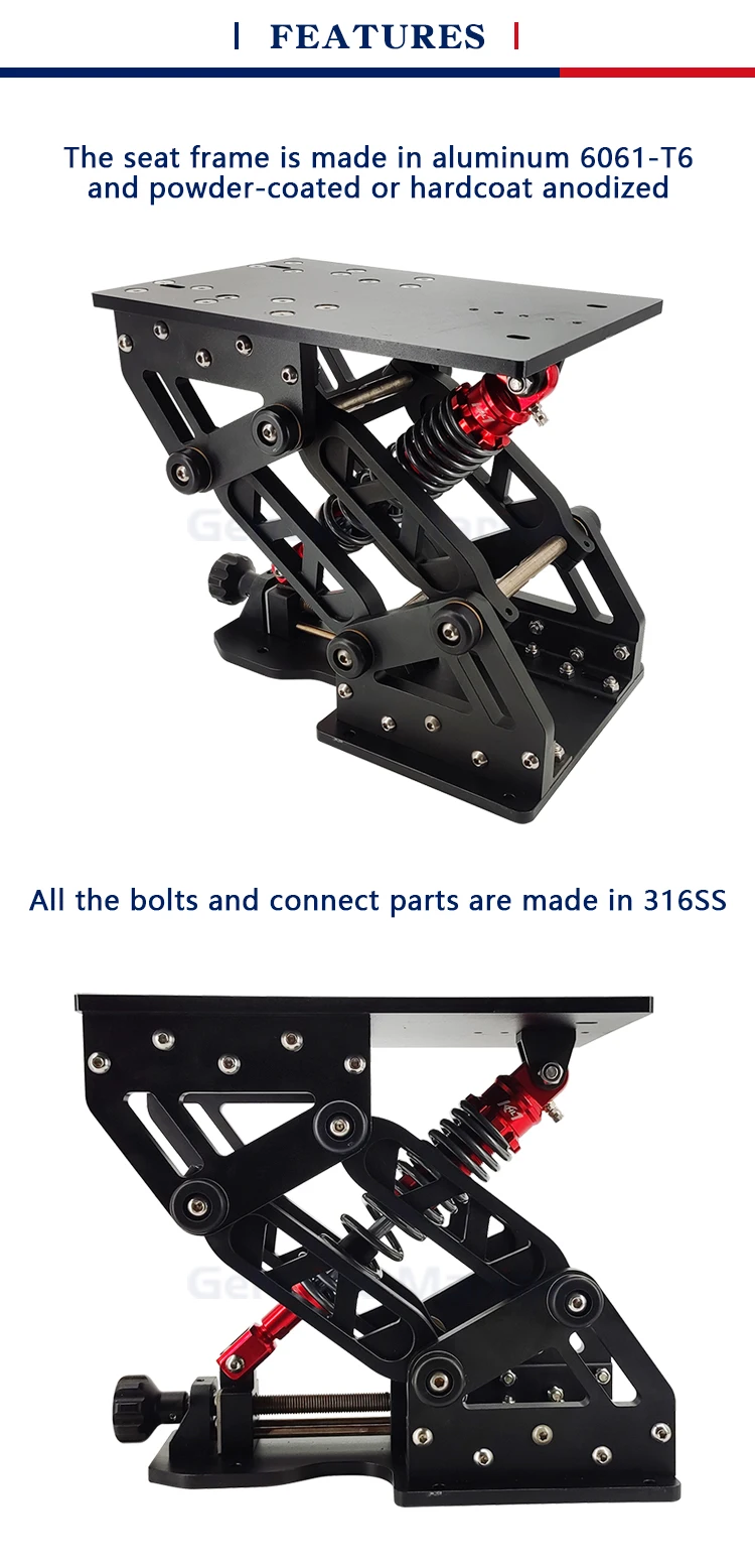 Genuine Marine Suspension Seat Pedestal - 180 Pounds Damping