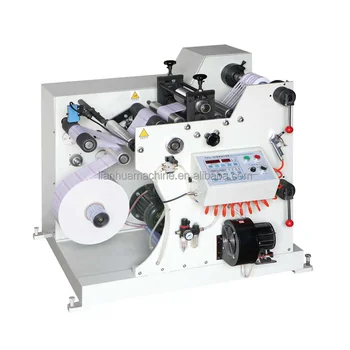 Hjfq-400b Paper Adhesive Label Slitter Rewinder Machine Pe Pa Film Foil ...