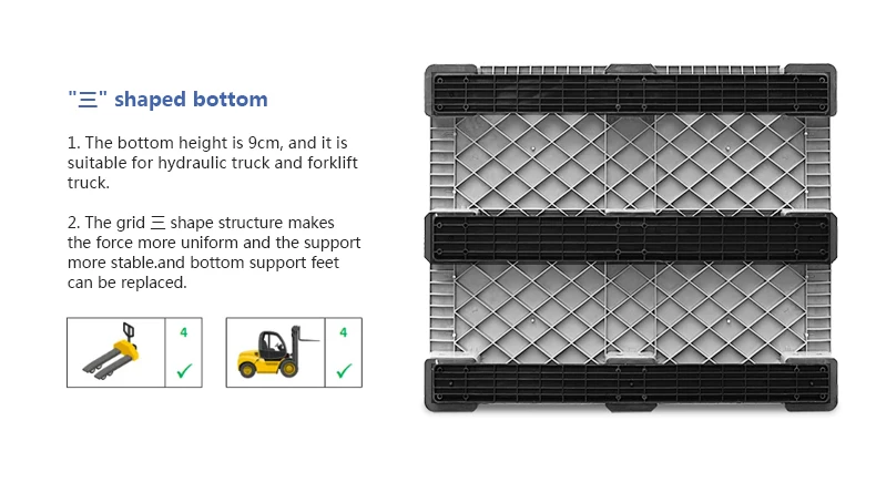Collapsible Use Plastic Pallet Boxes Plastic Bins Pallet Containers ...