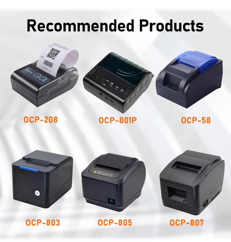 80mm Thermal Label Sticker POS Printer Auto Cutter White USB| Alibaba.com