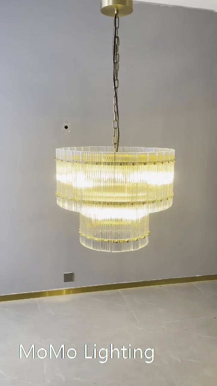 Top Fashion Modern Luxury Chandelier Gold Ceiling Lighting Brass Glass ...