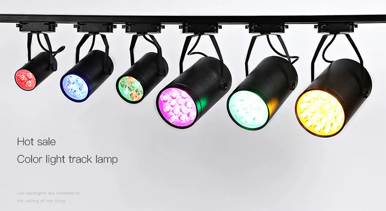 Aluminum Spot Light Rail Led Rgb Colorful Remote Control Track Lamp ...