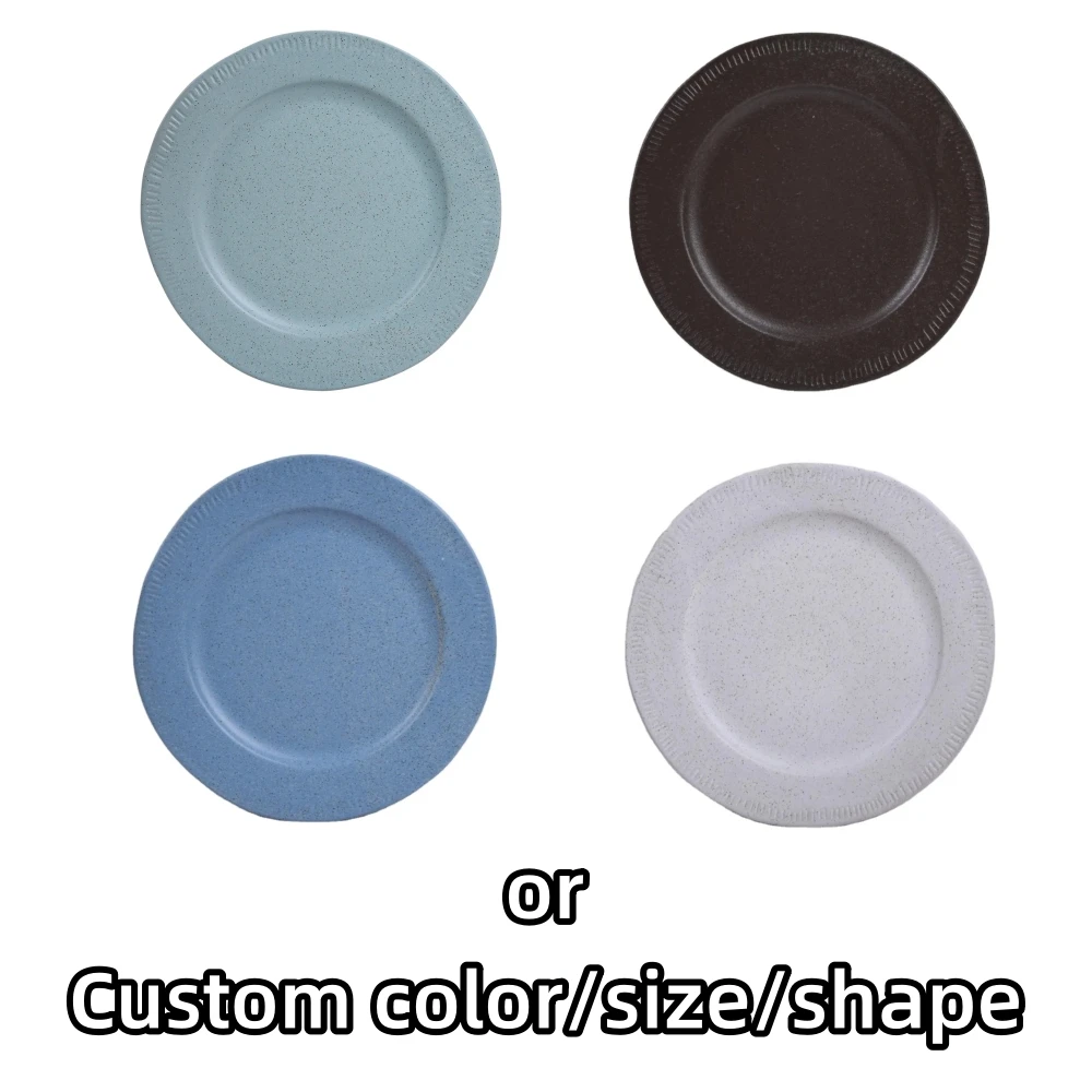 Modern Stoneware Dinnerware Spray Point Clay Salad Plates Porcelain ...