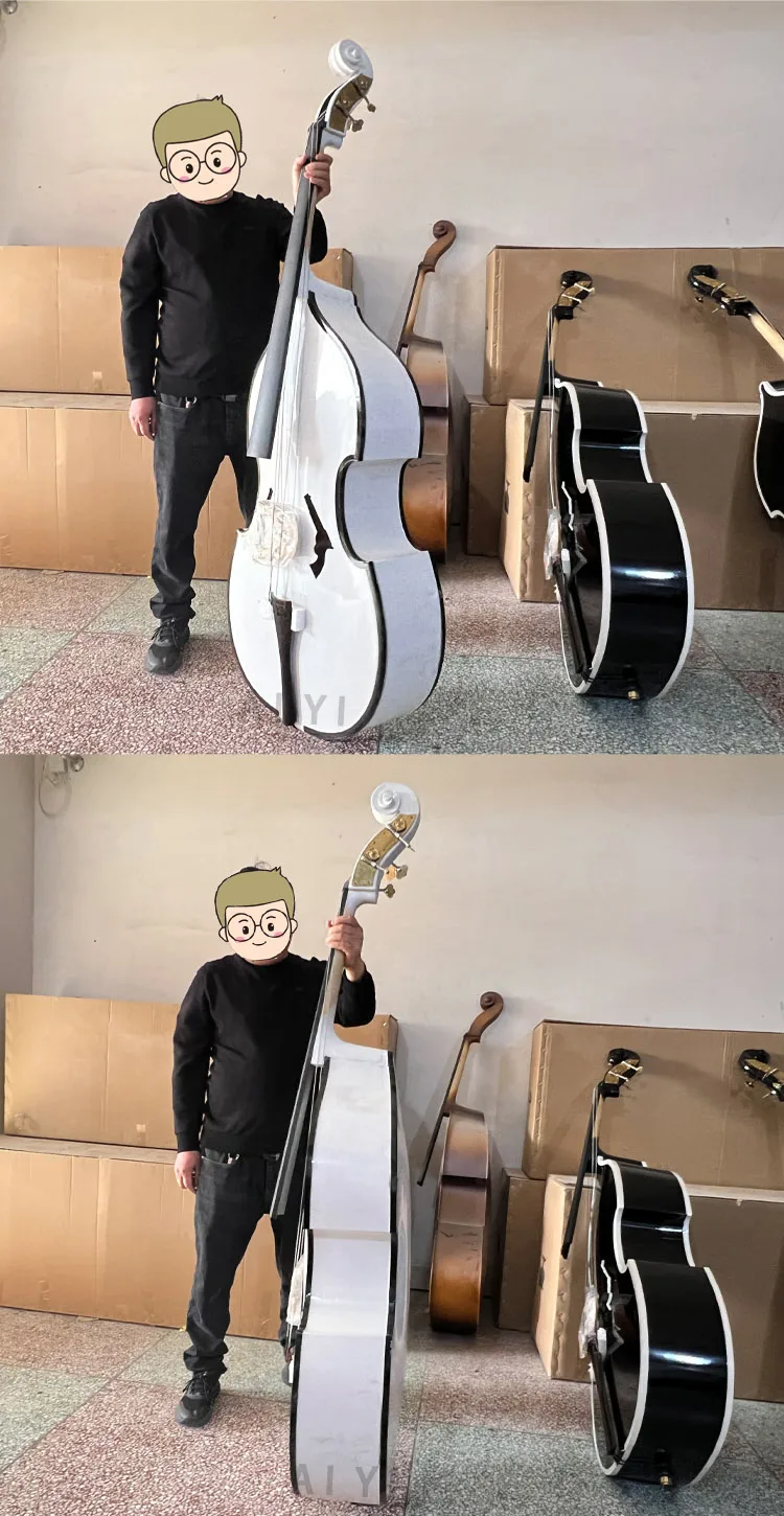 Customized Double Bass 4/4 3/4 Upright Bass Wholesale Kit