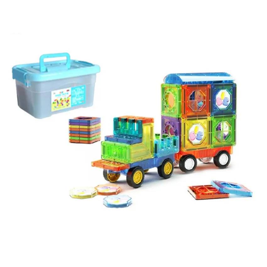 Children Custom Educational Magic 3d Magnet Bricks With Rolling Ball ...