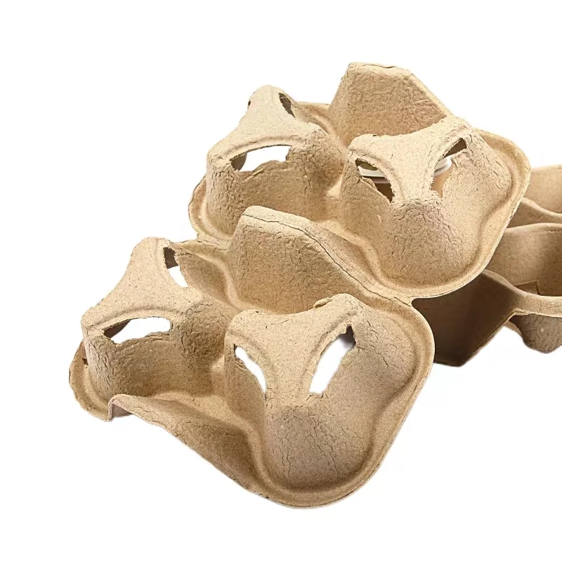 Recycled Molded Paper Cup Holder Glass Cup Holder Molded Pulp Coffee ...