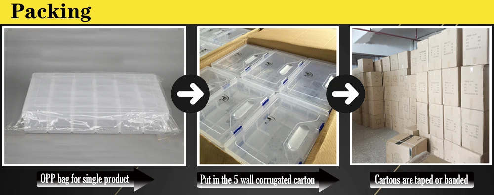 4 Layers Stackable Plastic Container Box with Lids for Small Rocks ...