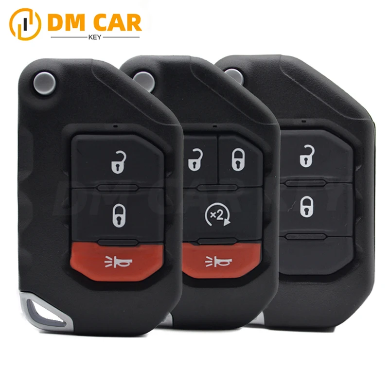 Remote Key Control Oht1130261 433mhz 4a Chip 2/34buttons For Jeep ...