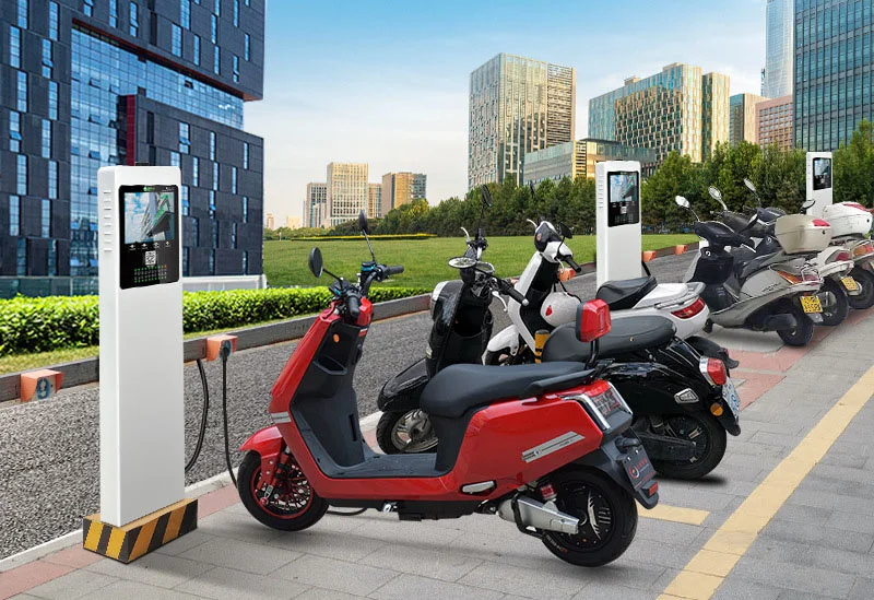 Electric Scooter Rental Station Wall Box Charging Station Screen ...