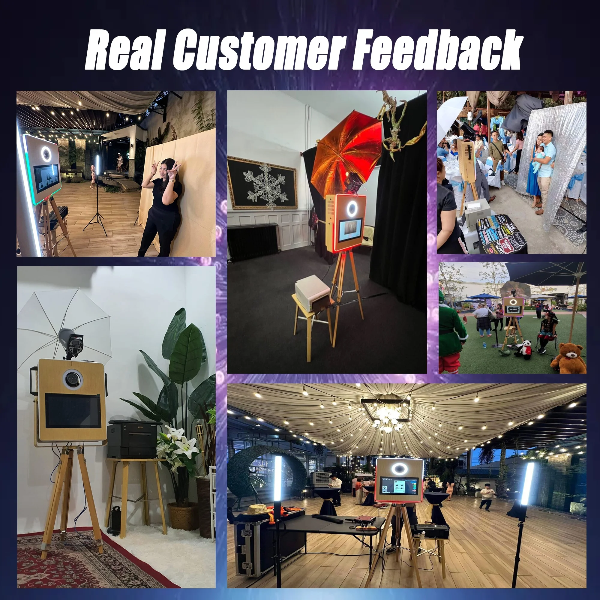 Wooden Booth Mirror Photo Booth Selfie Camera Photobooth DIY Photo ...