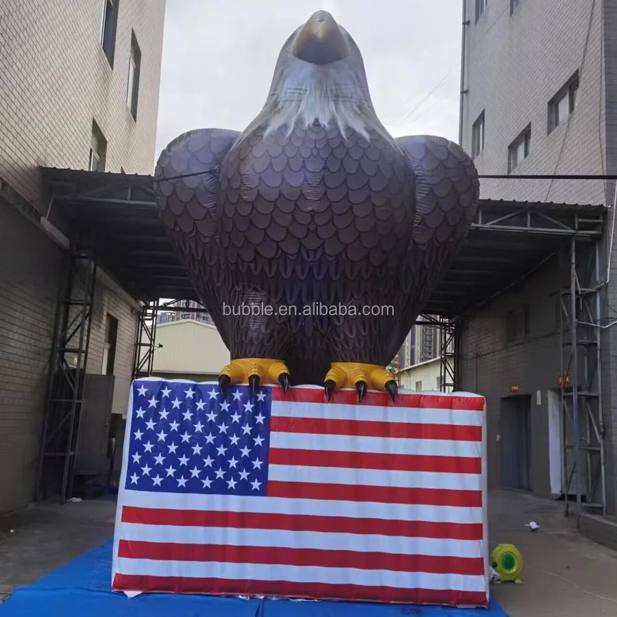 Usa Outdoor Events Patriotic Giant Inflatable Flag Eagle Balloon For ...