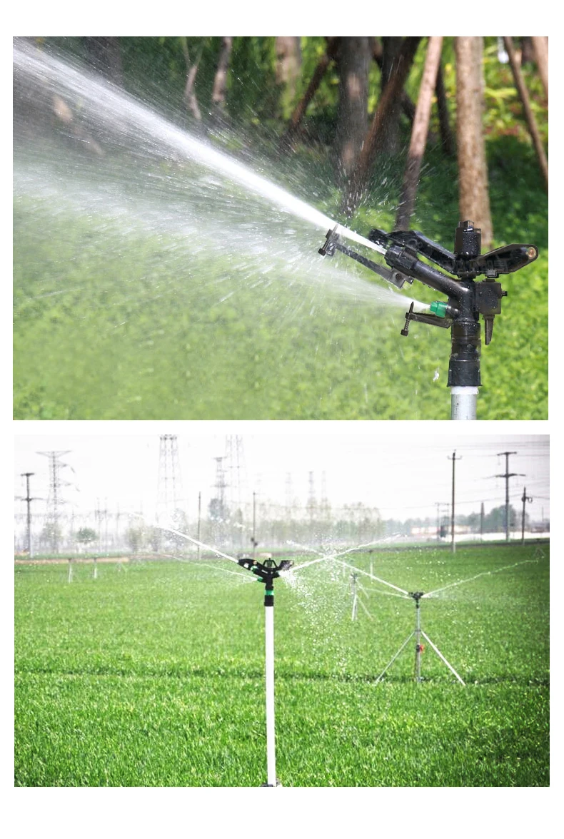 High Quality 360 Degree Rotatable Single Double Hole Sprinkler 3/4 ...