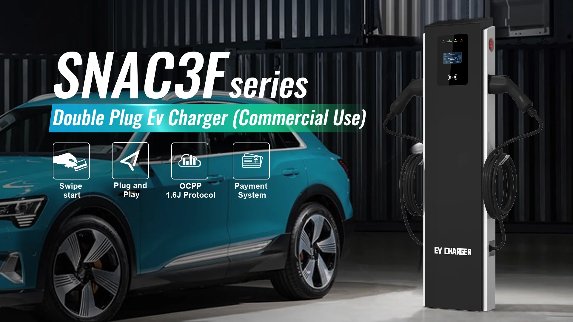 22kw Public Bidirectional Ev Onboard Charger Fast Charger Electric ...