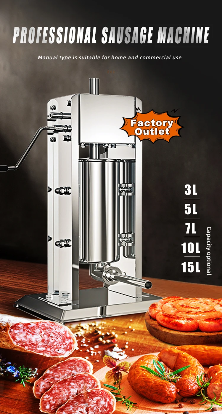 Commercial Salami Sausage Casing Making Stuffer Filler Machine| Alibaba.com
