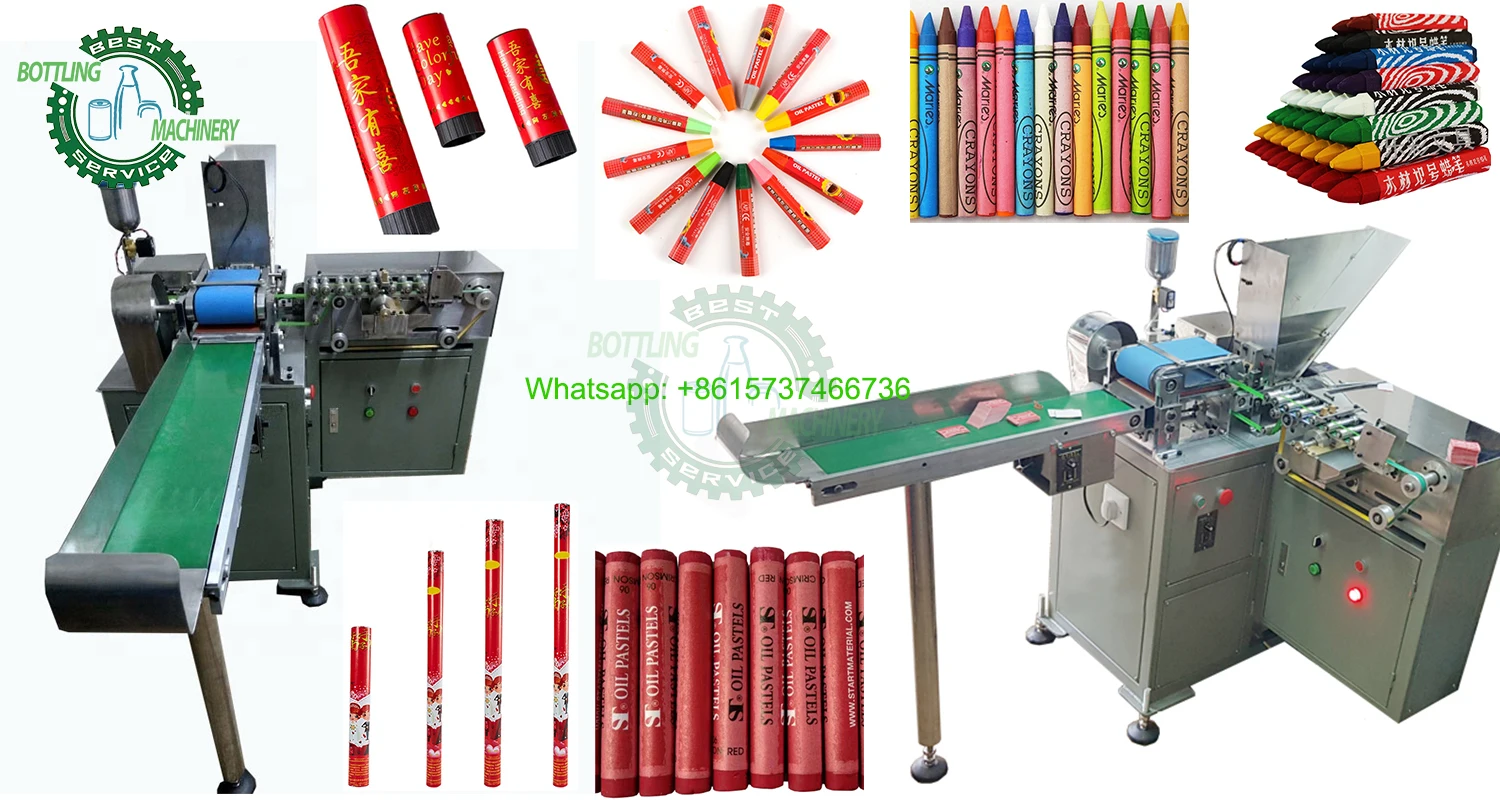 Automatic Wax Crayon Tube Labeling Machine - Easy & Efficient