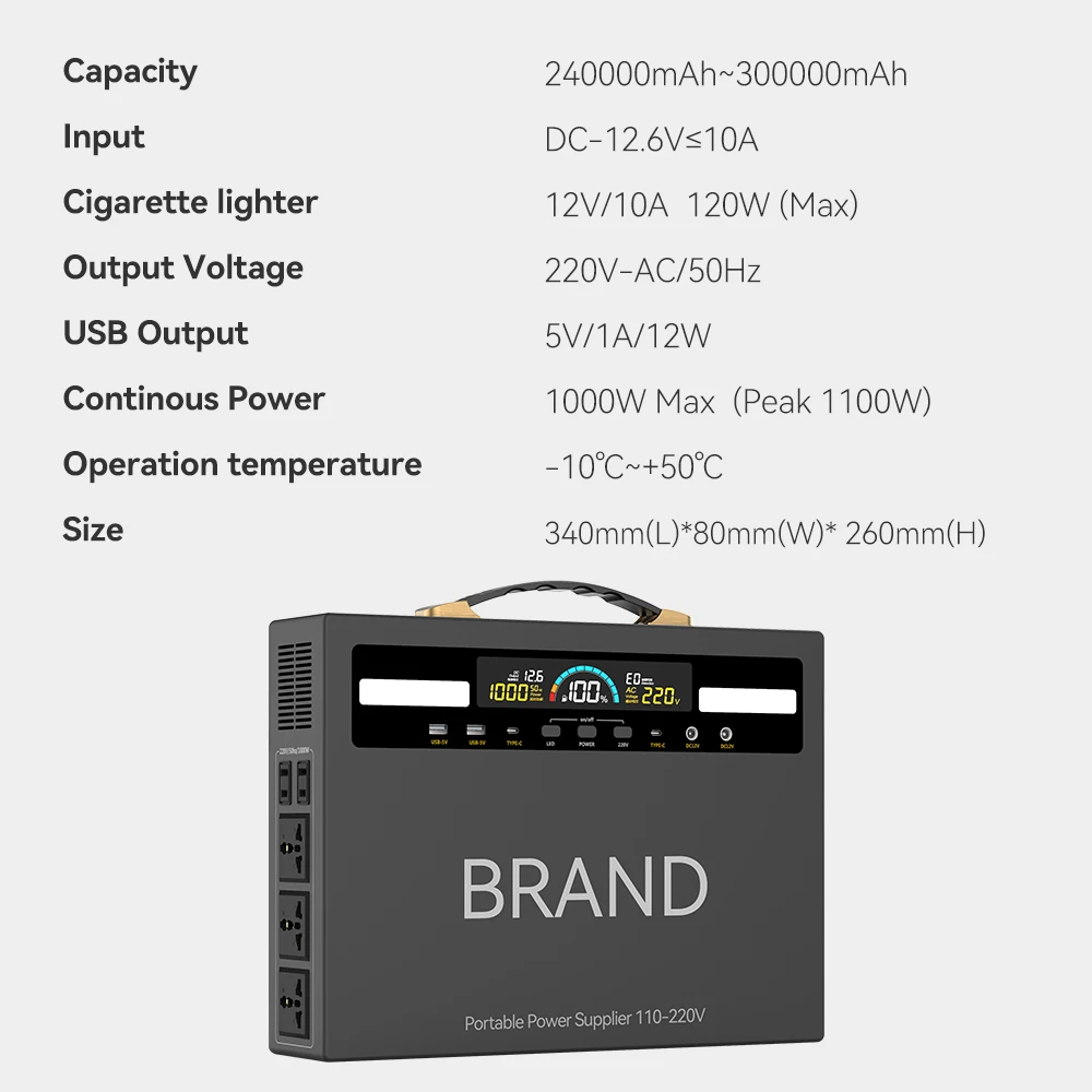 UPS Charging Station & Power Station 1000wh Portable Power Bank