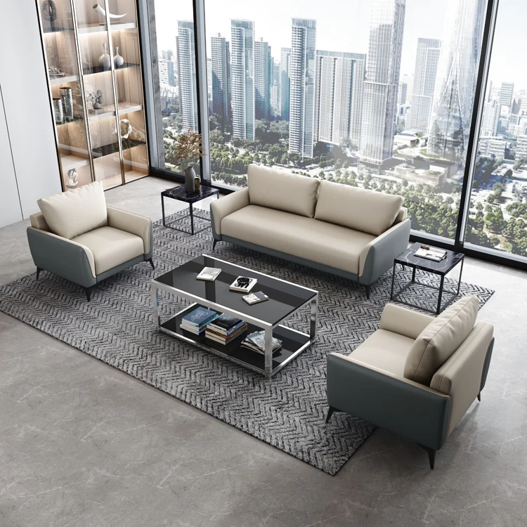 Office Furniture Modular Sofas Leather Simple Design Commercial ...