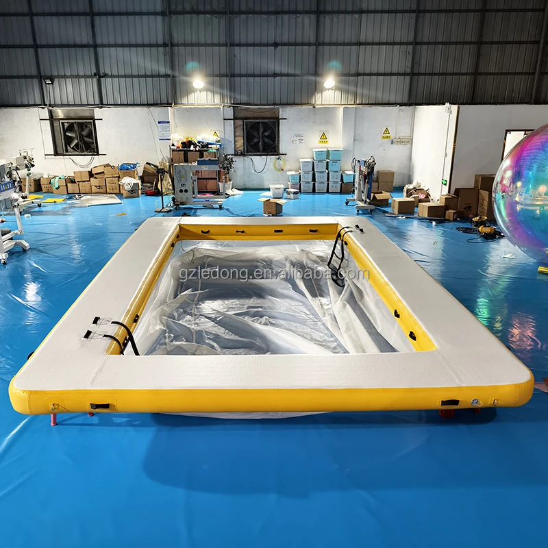Large Inflatable Ocean Pool with Double Layer DWF Drop Stitch and Jelly ...