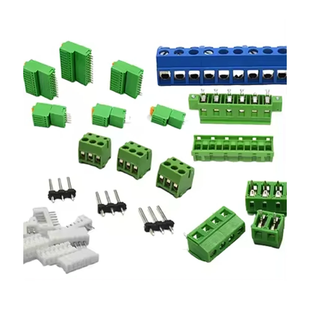 Manufacturing Green Pcb Terminal Blocks Mount Component Printed Circuit ...