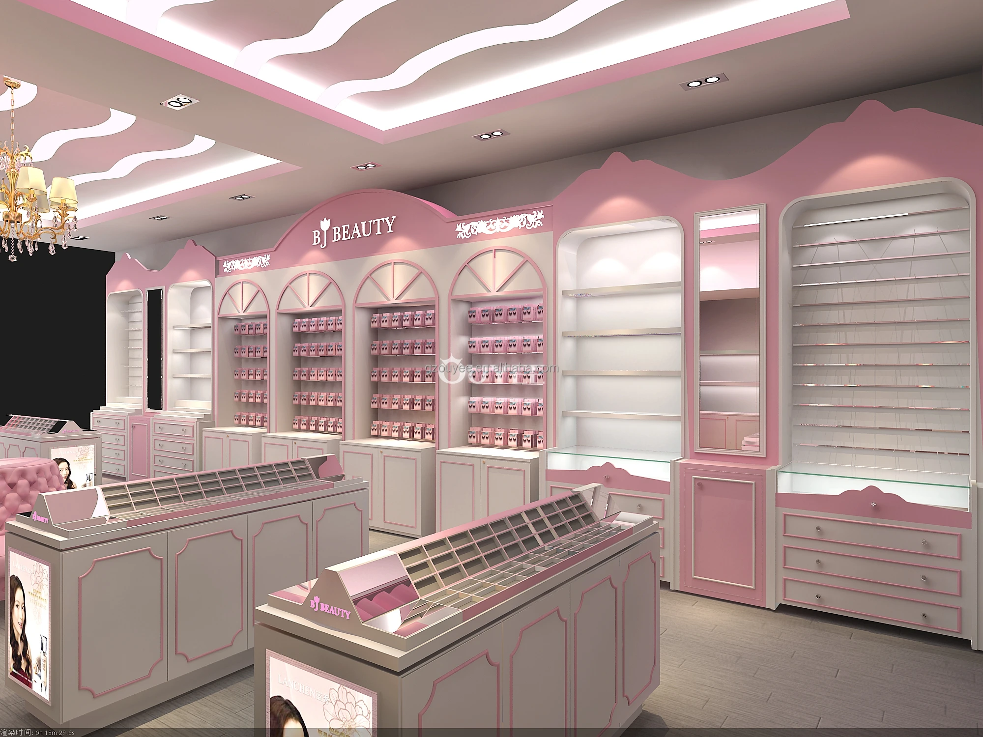 Cosmetic Store Display Shelves - Stylish & Durable Solutions