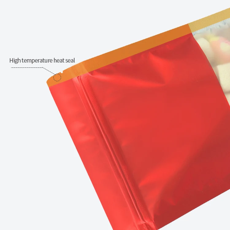 Aluminum Plated Mylar Stand Up Zipper Bags With Window Smell Proof ...