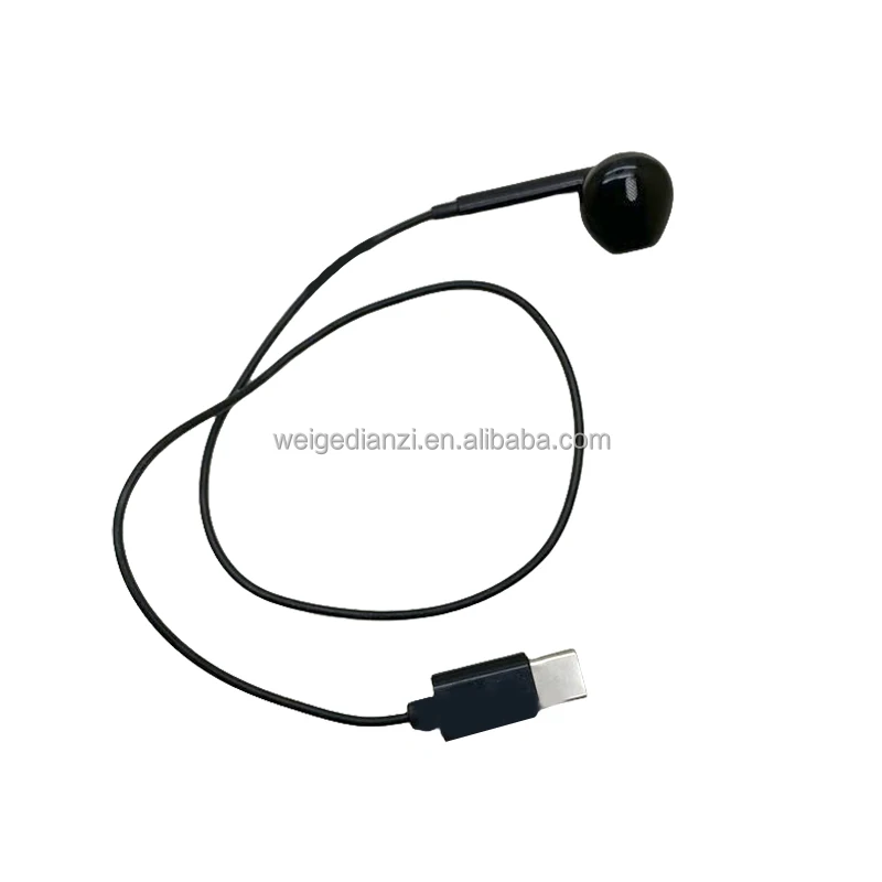 Type-c One Ear Disposable Mono Earphones Single Side Tour Guide Wired ...