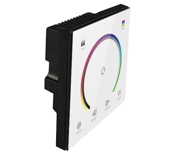 86*86mm Semi-circle Touch Panel Rgb Led Controller Dc12v-24v 3ch 12a Rf ...