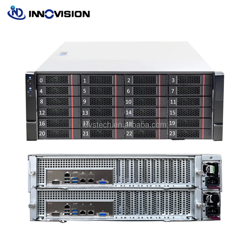 High Performance 4U Dual Node Rackmount Storage Server