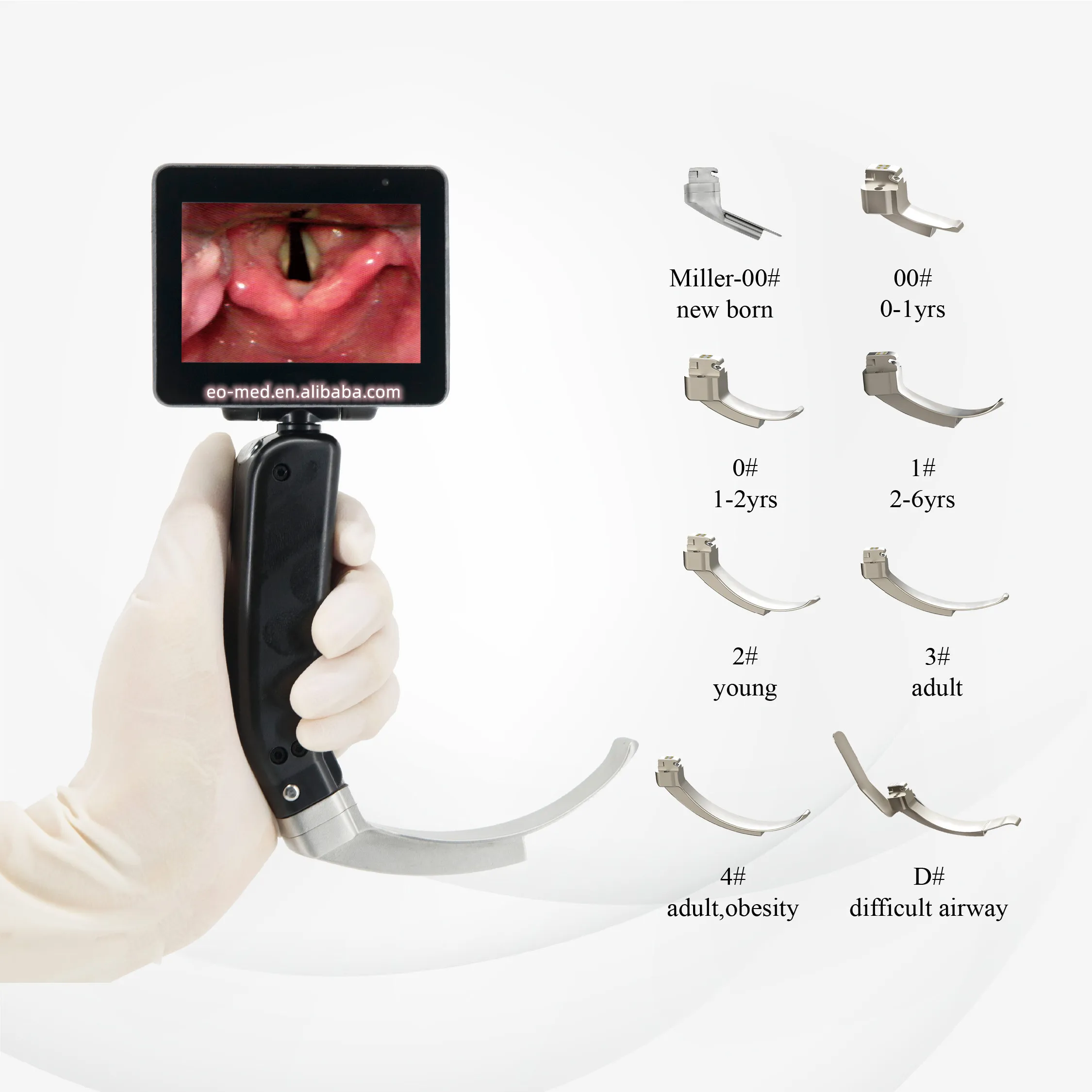 Portable Affordable True View Video Laryngoscopy Easy Intubation ...