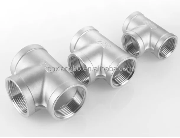 Stainless Steel Tee Internal Bsp Thread Equal Diameter Tee Thread Pipe ...